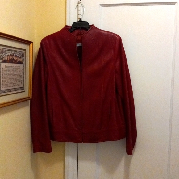 Lord & Taylor | Jackets & Coats | Lord Taylor Leather Jacket Euc ...